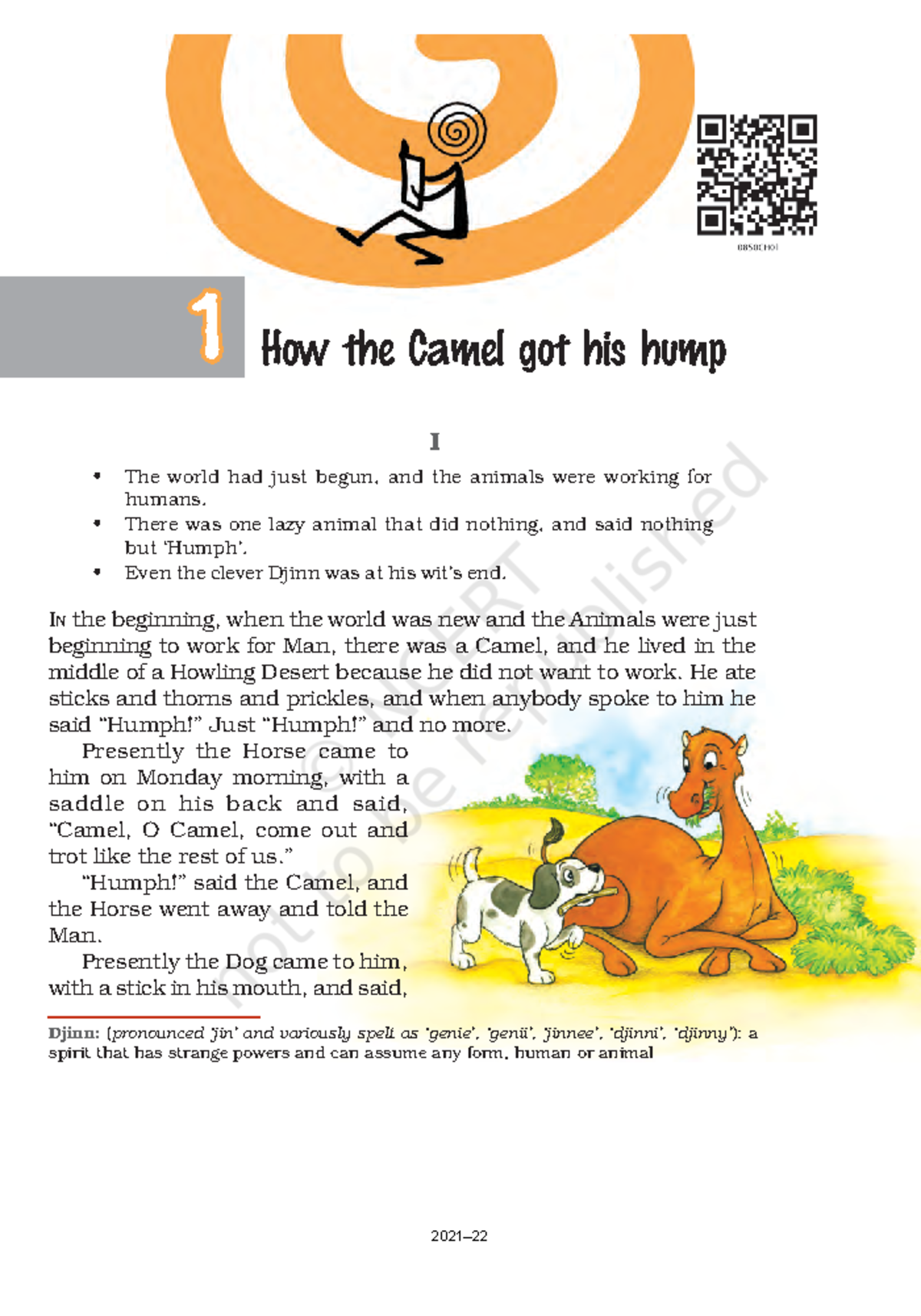 How the Camel Got His Hump - Djinn: (pronounced ‘jin’ and variously ...
