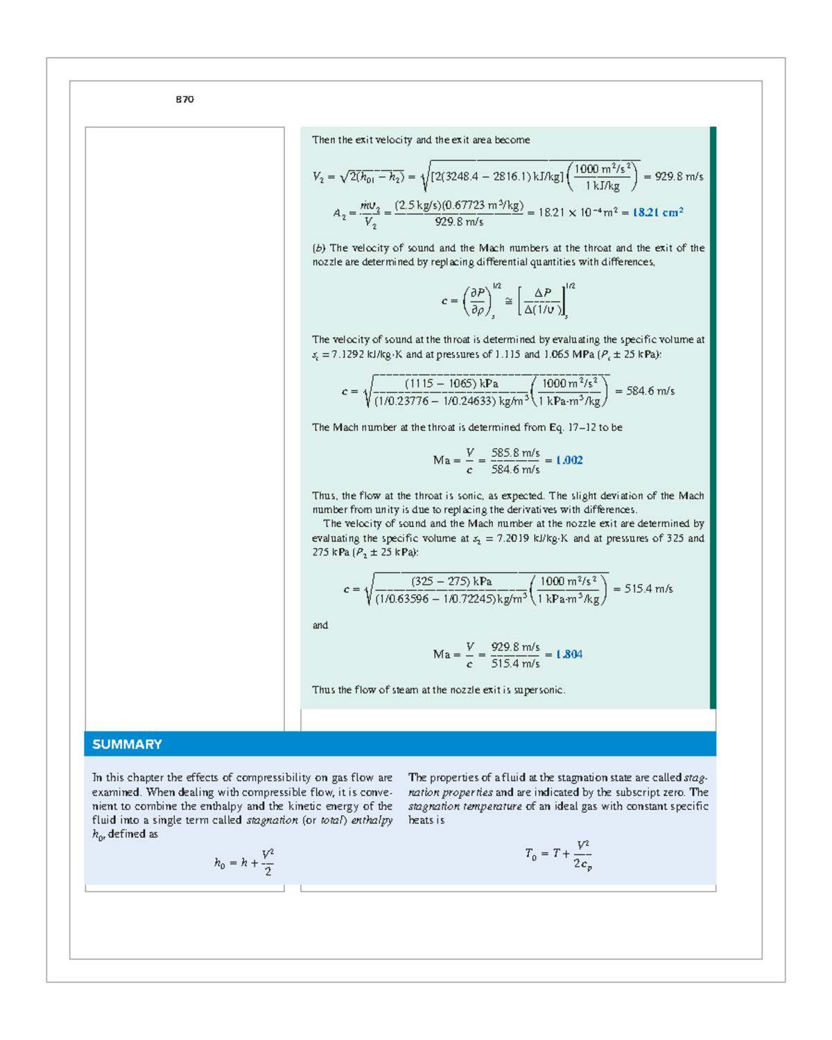 Final Exam Notes: 870 COMPRESSIBLE FLOW Analysis and Summary - Studocu