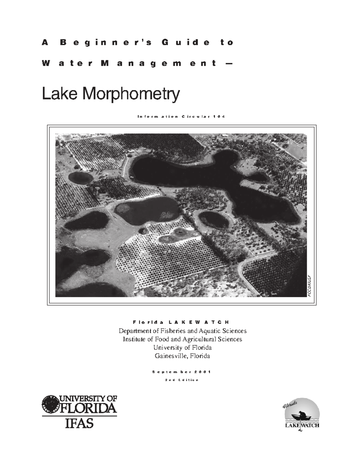 A Guide to Lake Morphometry: Florida LAKEWATCH Information Circular 104 ...