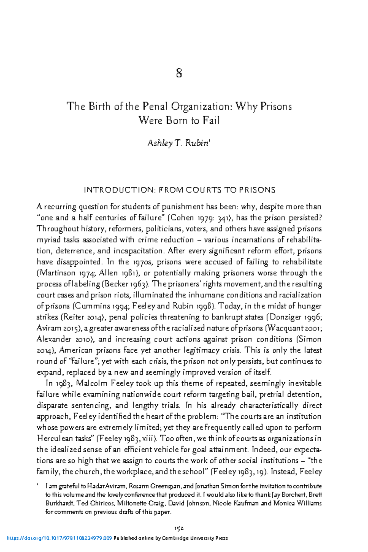 Understanding Prisons: Organizational Challenges and Failures in ...
