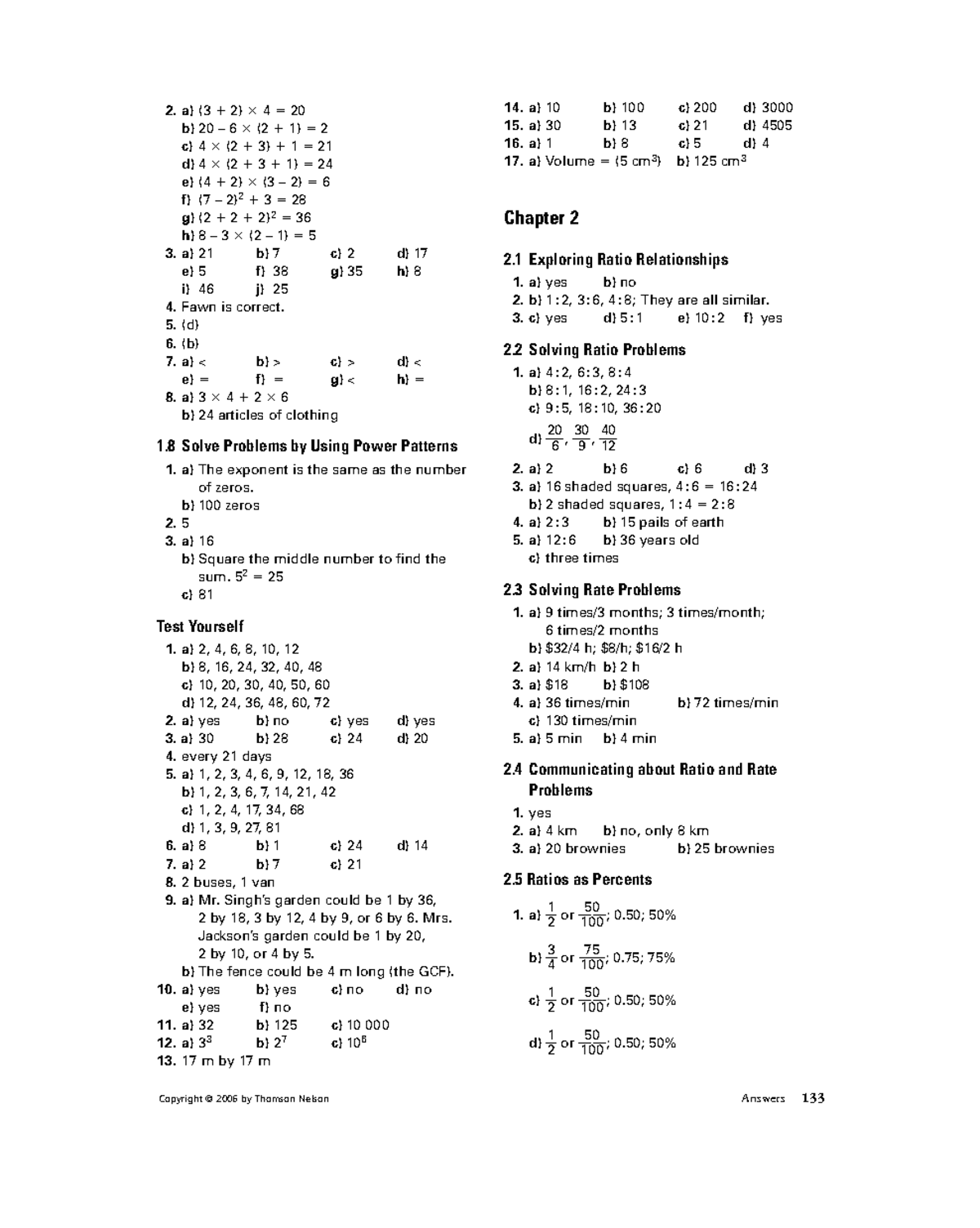 NM7WA133 - Chapter 2: Solving Ratio and Rate Problems - Studocu
