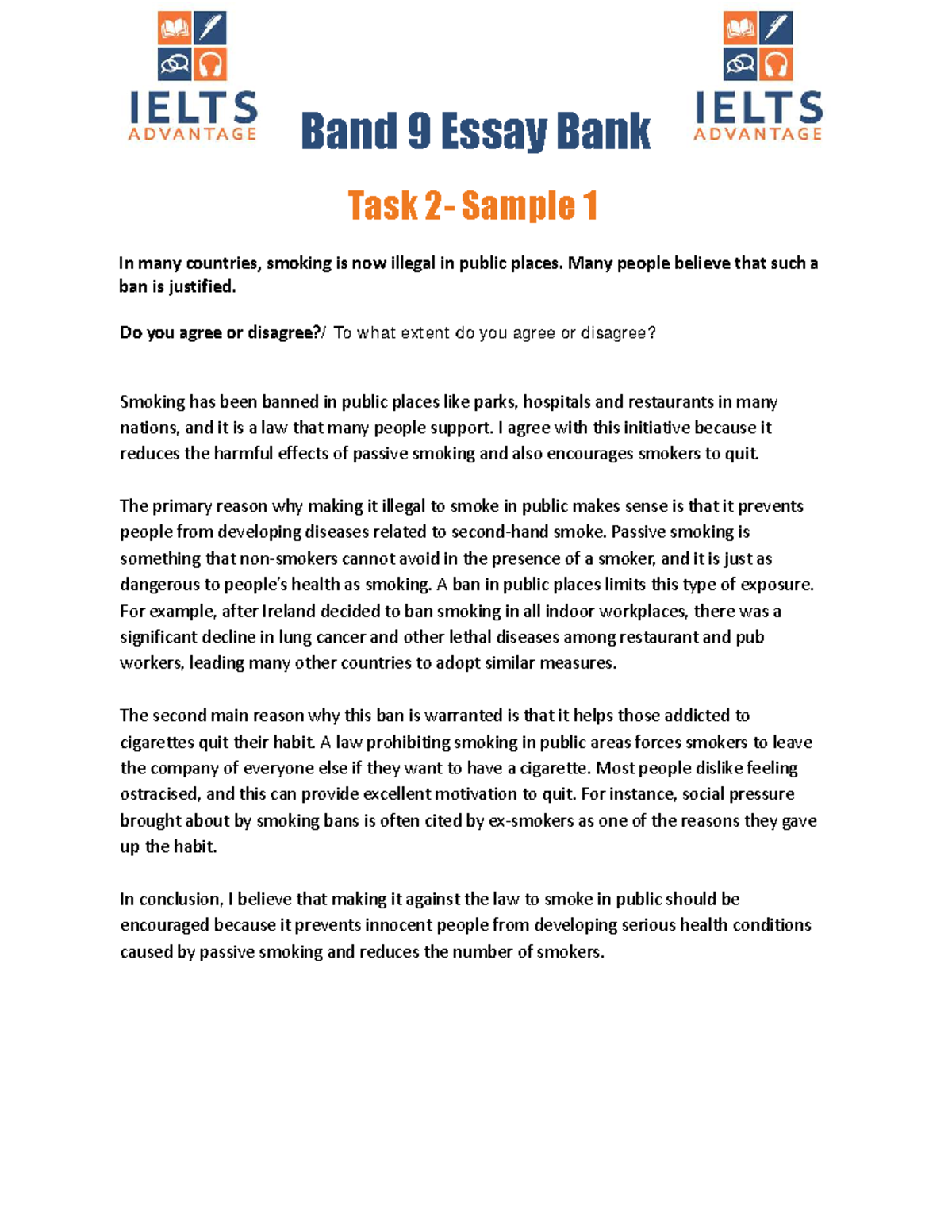 Band 9 Essay Bank Task 2: Advantages and Disadvantages of Modern Issues ...