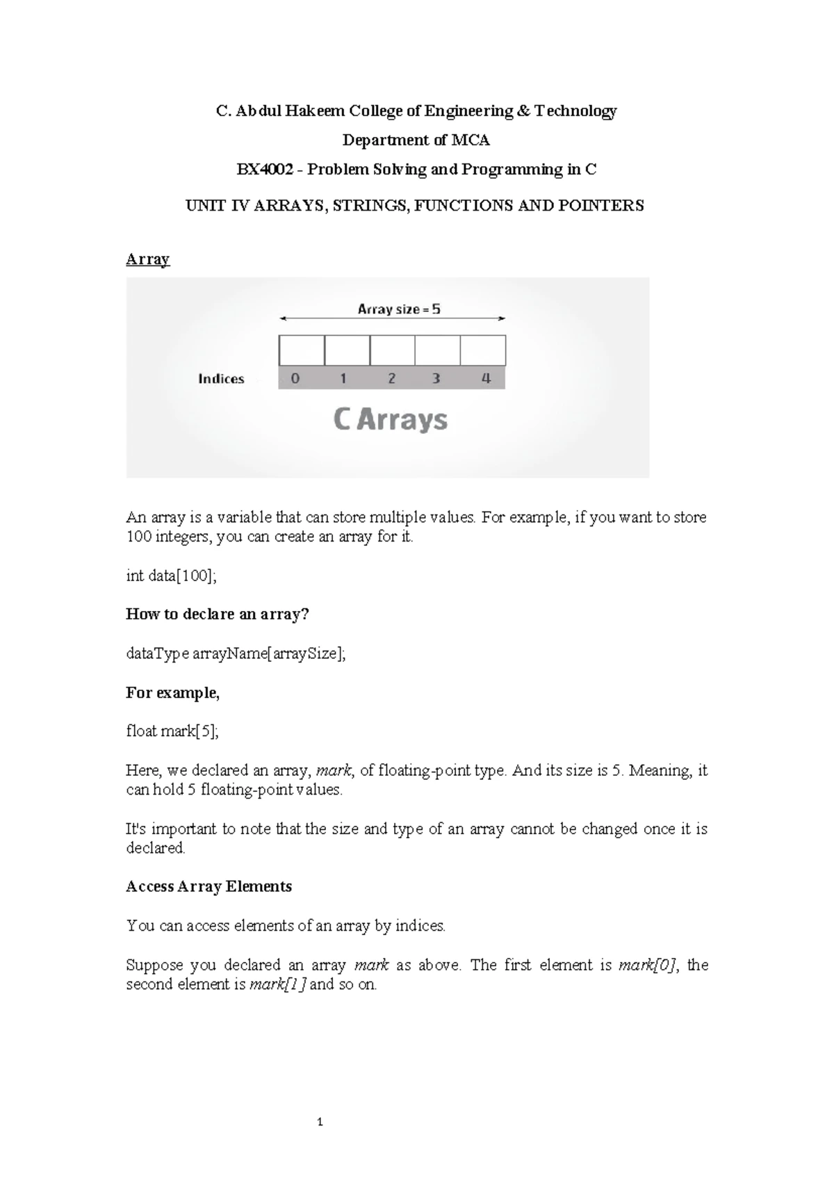 ADSA-1 - Advanced Data Structures & Algorithms Overview - Studocu