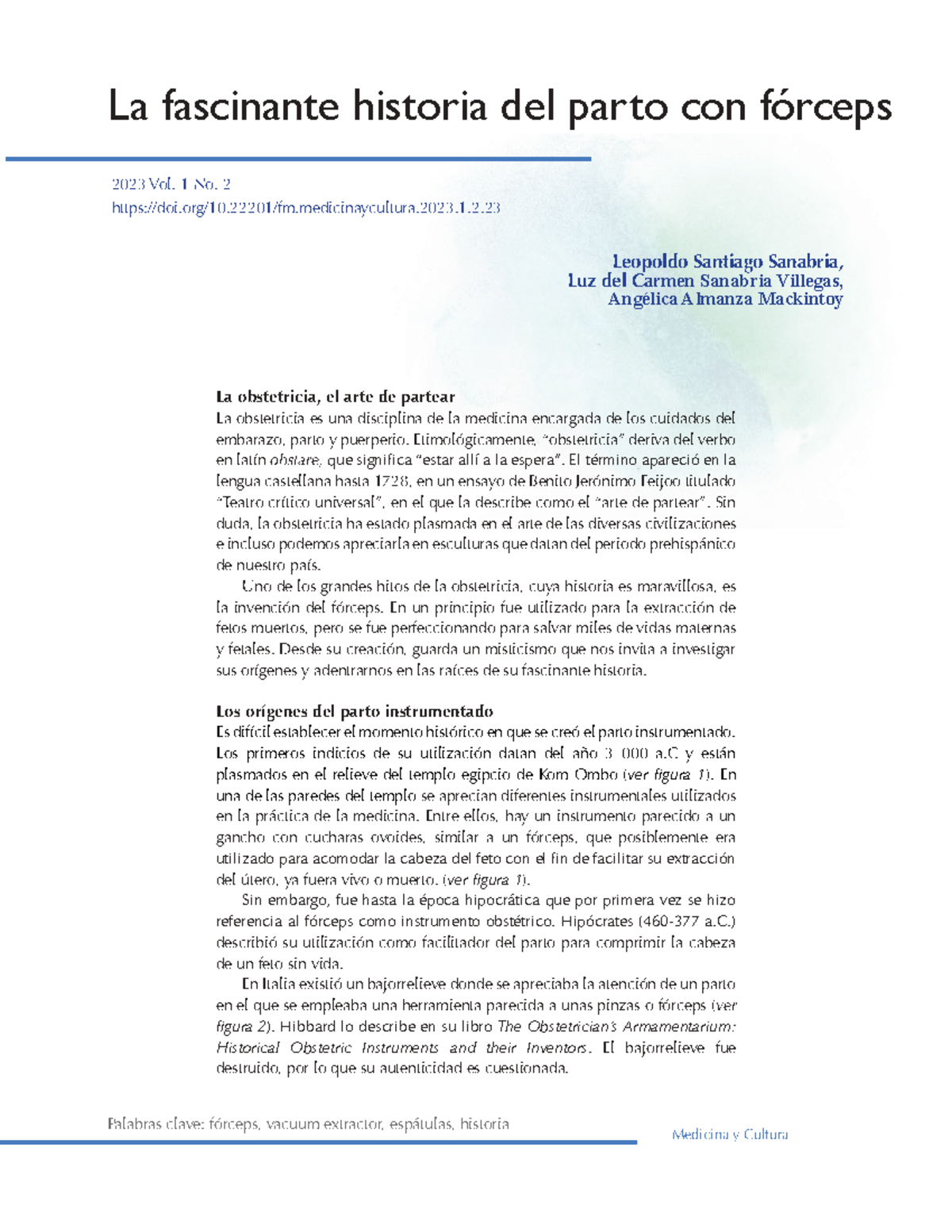 La historia del fórceps en obstetricia: Un legado vital 2023 - Studocu