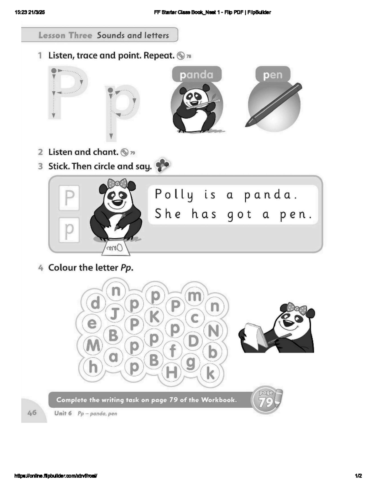 CB - Lesson 3: Sounds and Letters Activities - Studocu