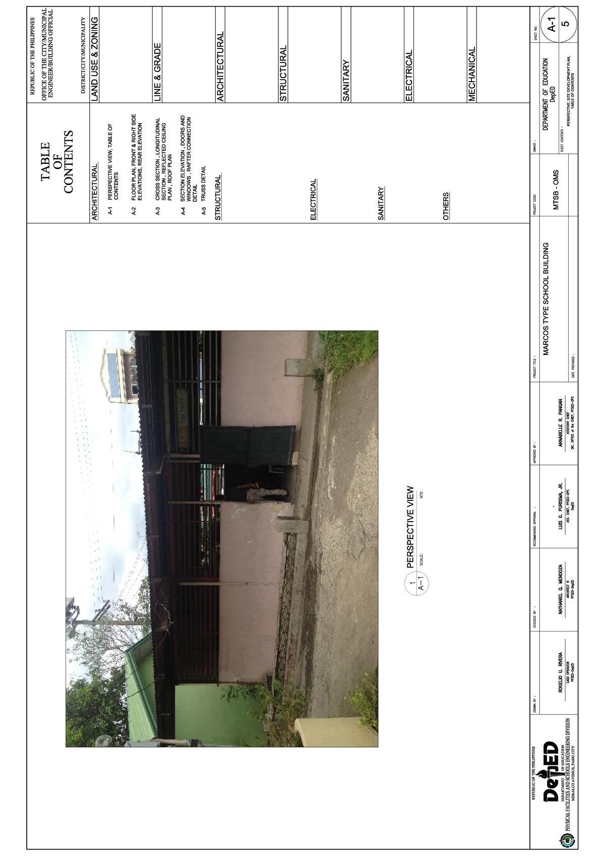 DepED MTSB MPSS Marcos Type School Building Plans & Elevations - Studocu