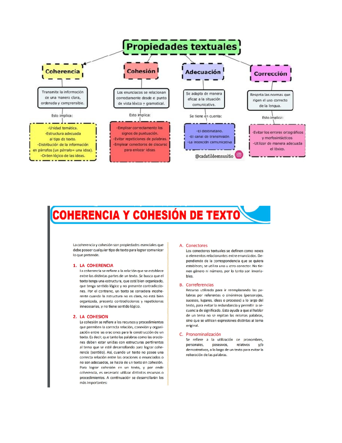 Cohesión y Coherencia en Textos: Propiedades Esenciales para la Comunicación - Studocu