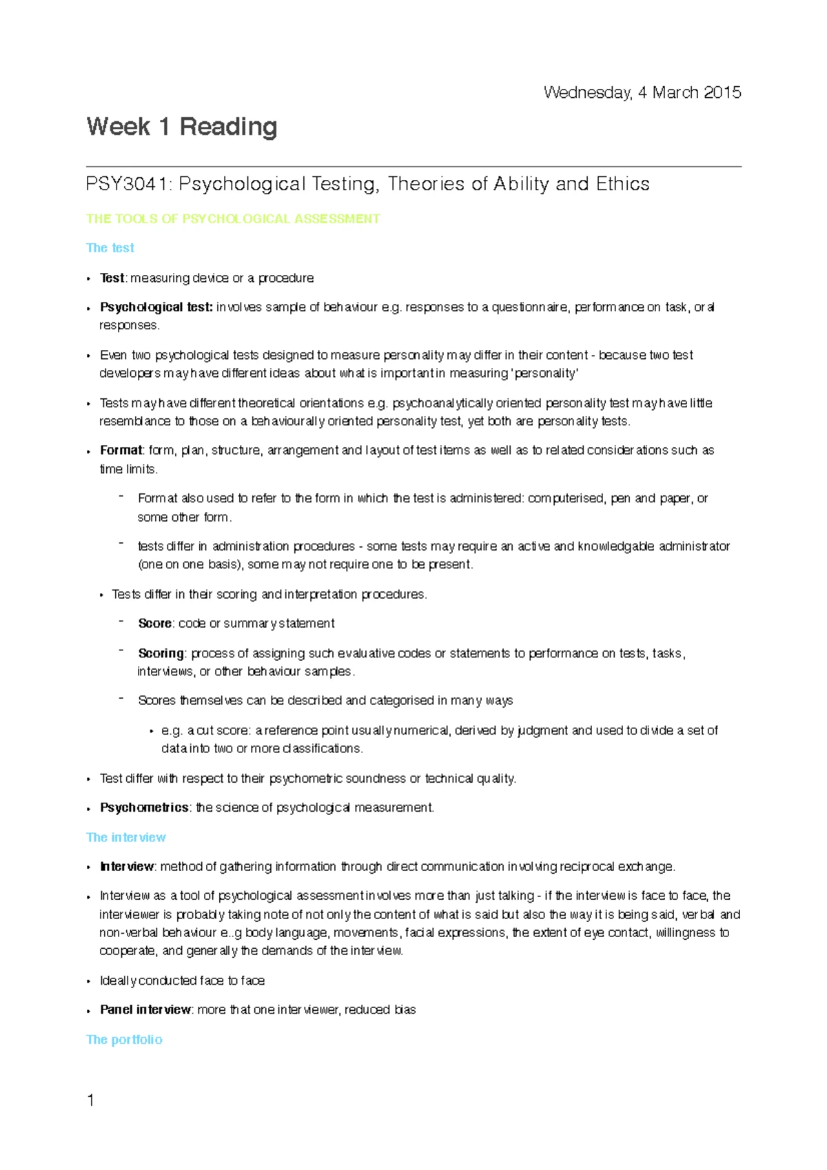 Psych 101 Final Exam Study Guide - Psychology 101 Final Exam Study This ...