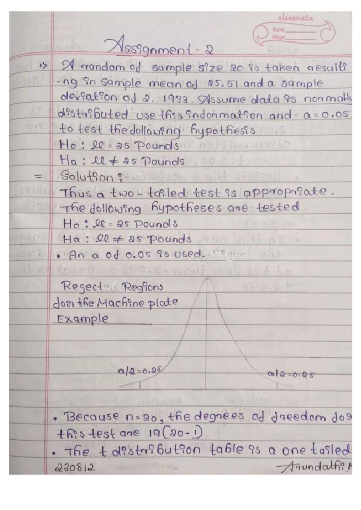 R - Assignment 2: Hypothesis Testing and Statistical Analysis - Studocu