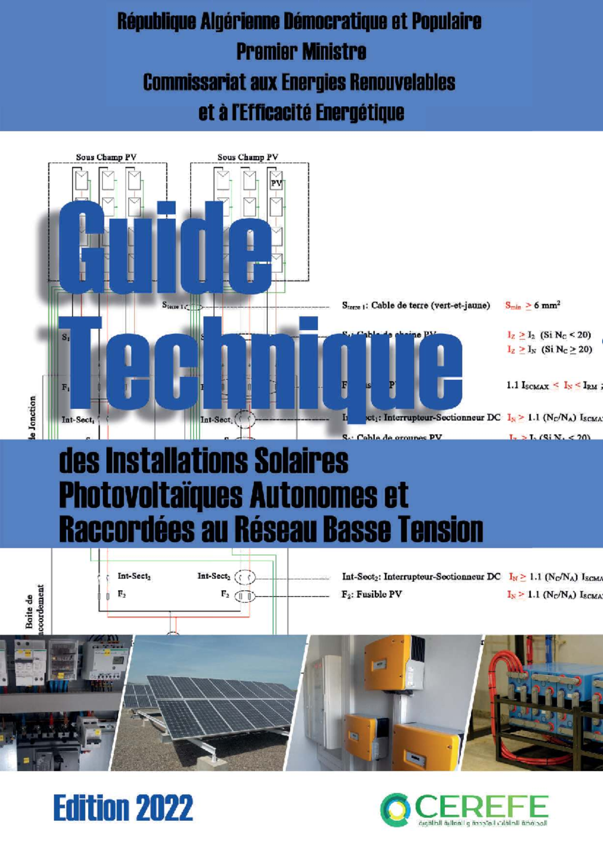 CEREFE 2022 : Guide Technique sur les Installations Photovoltaïques ...