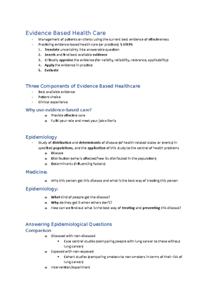 Tutorial 1 Handout - Tutorial 1 Handout Working in small groups please answer the following ...