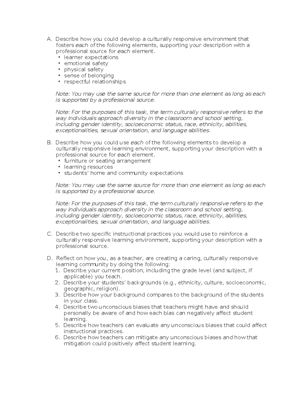 OOM1 Task 1 - Task 1 for OOM1 - A. Describe how you could develop a ...