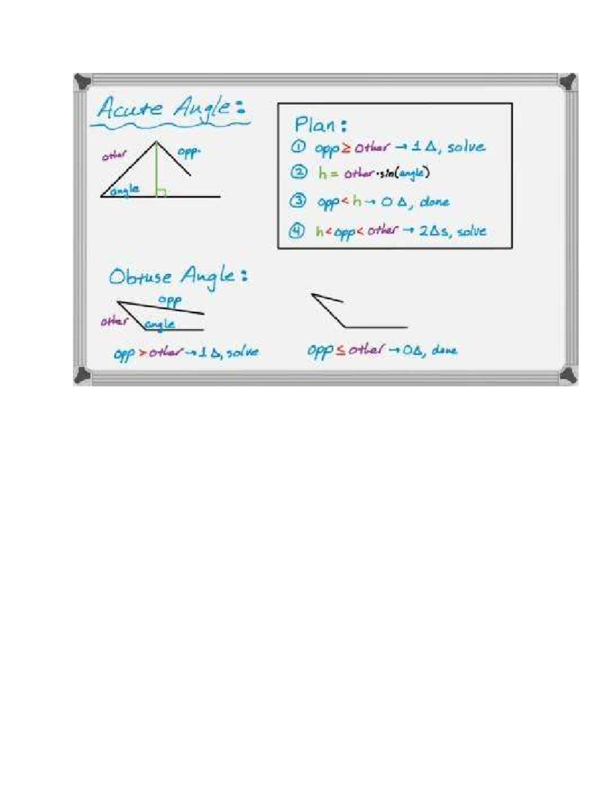 Preston Canter - Trigonometry Pre-Calculus - Law of Sines Ambiguous ...