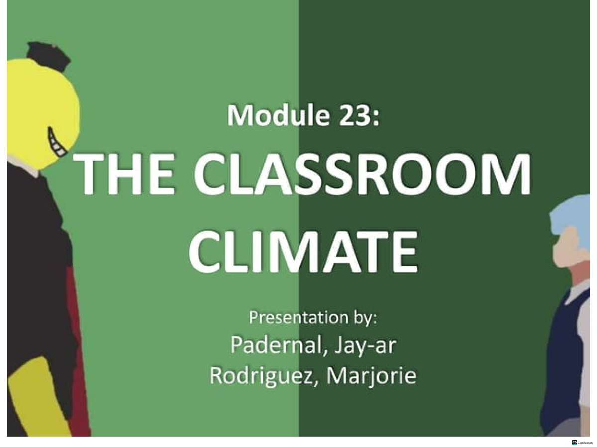Module 23: The Classroom Climate and Emotional Learning - Studocu