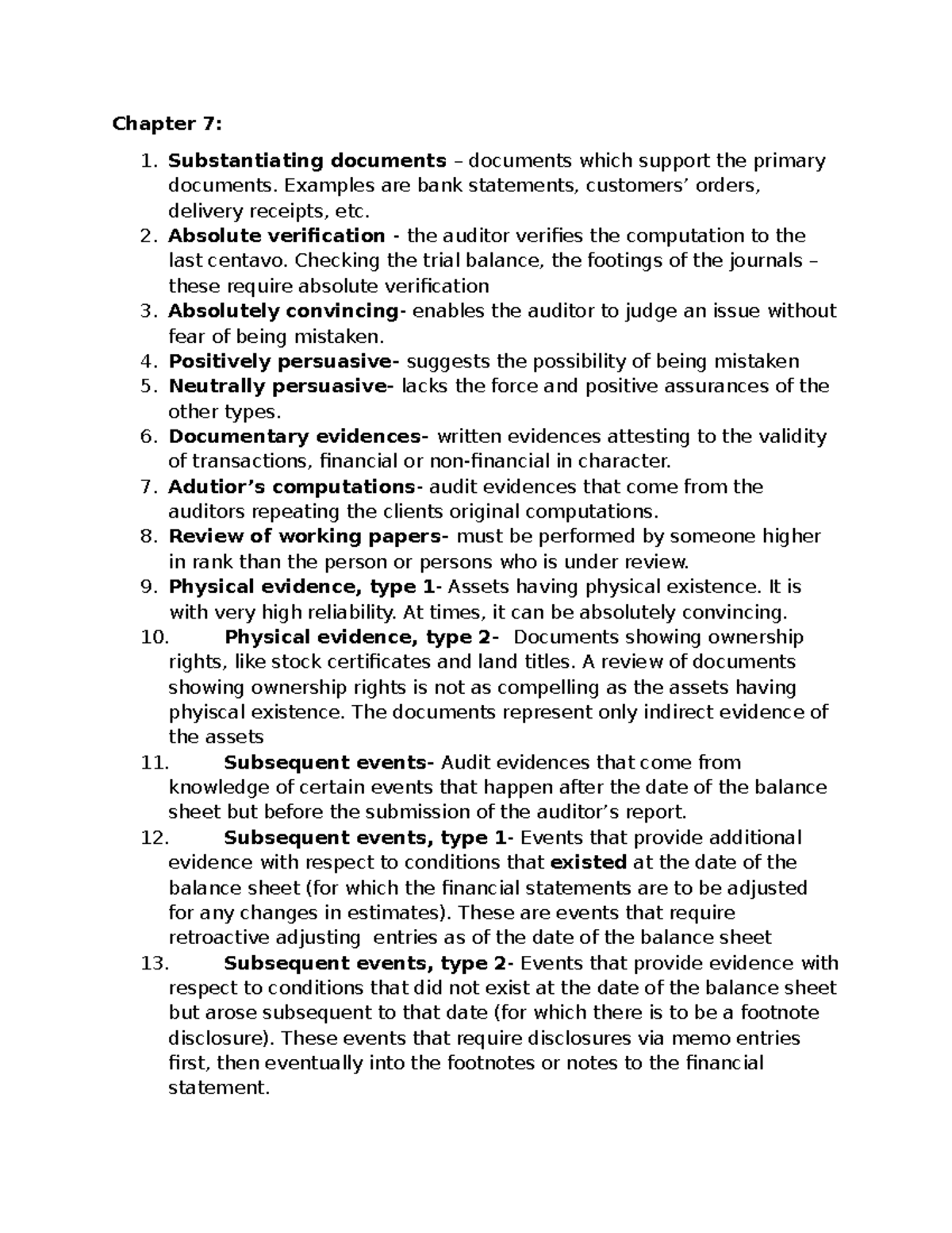 Auditing Theory Insights: Key Concepts and Chapter Summaries - Studocu