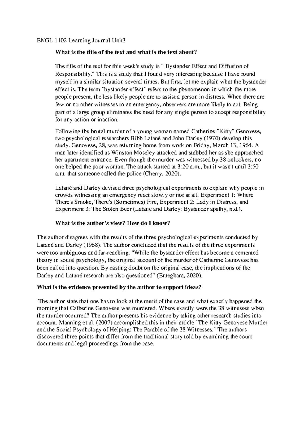 ENGL 1102 Learning Journal Unit3 - ENGL 1102 Learning Journal Unit What ...