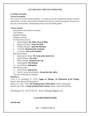 ORAL Literature Notes - ORAL LITERATURE The term oral literature is ...