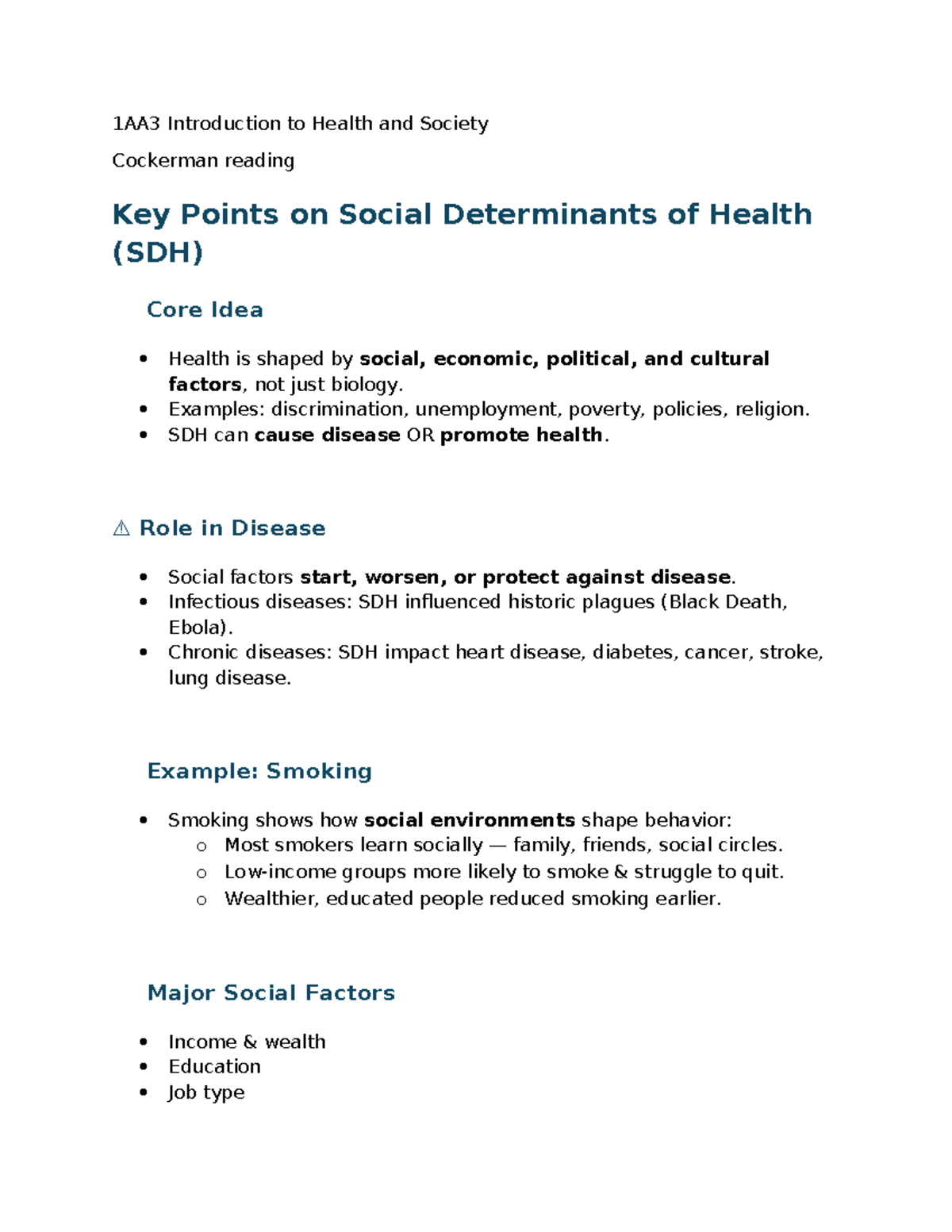 1AA3 Key Points on Social Determinants of Health and Indigenous Mental ...