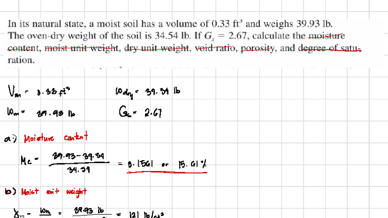 Geotech Exercise Problems: Soil Properties & Calculations - Studocu