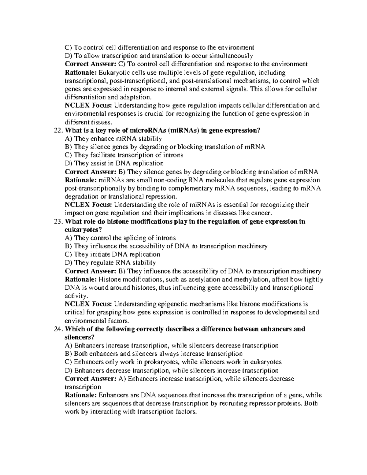 Genetics Test Bank (2024) - Conceptual Approach 7th Ed. - Studocu