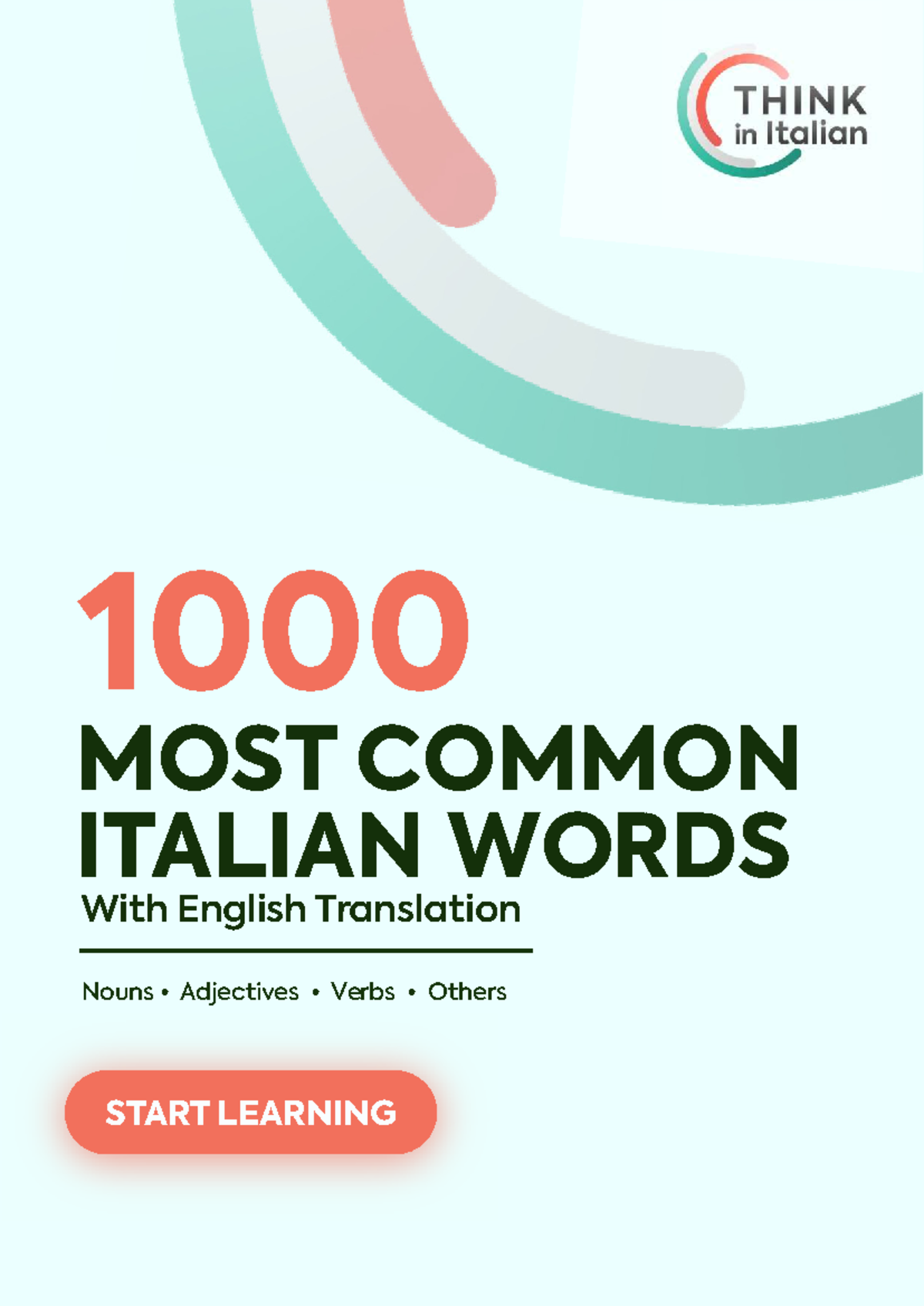 Top 1000 Common Italian Words with English Translations - Nouns - Studocu