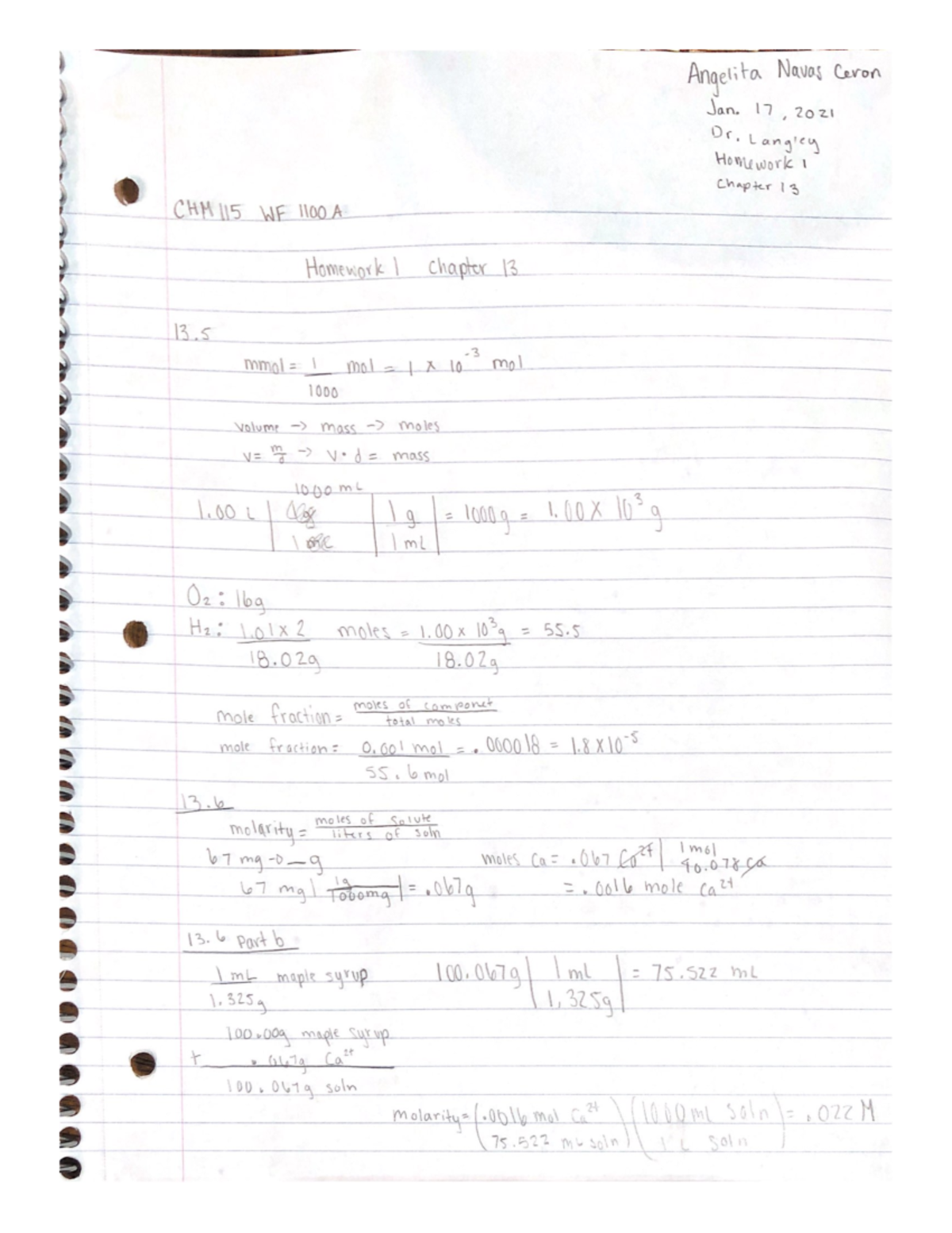 CHM 115 Final Exam Practice with Answers - Chapter 13 Review - Studocu