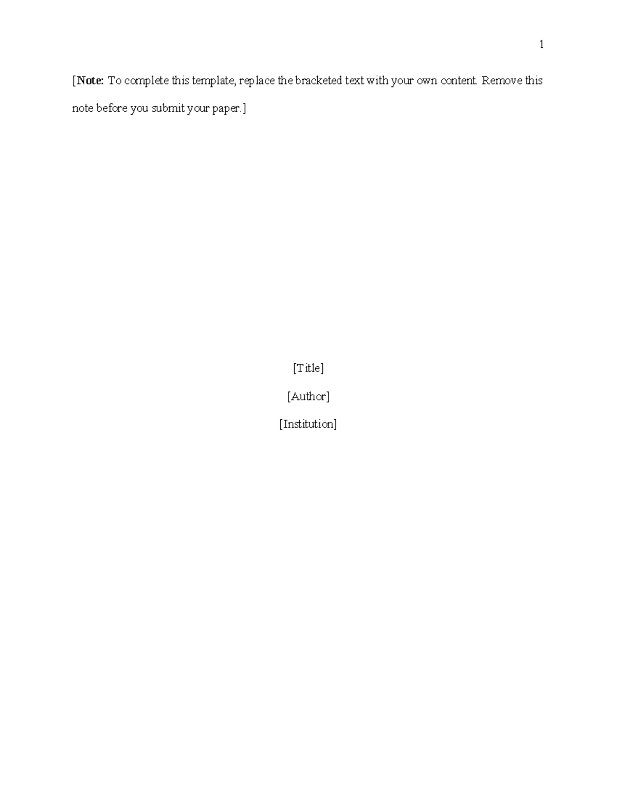 PSY 300 Final Project: Literature Review Template - Studocu