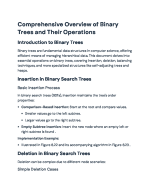 Comprehensive Guide to Binary Trees and Their Operations - Comprehensive Insight into Binary ...