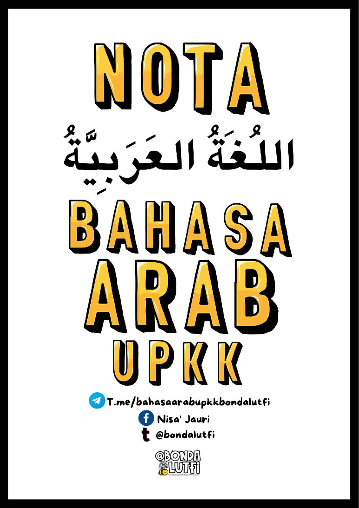 Nota bahasa Arab UPKK tahun 3: Perkara asas dan tips belajar - Studocu