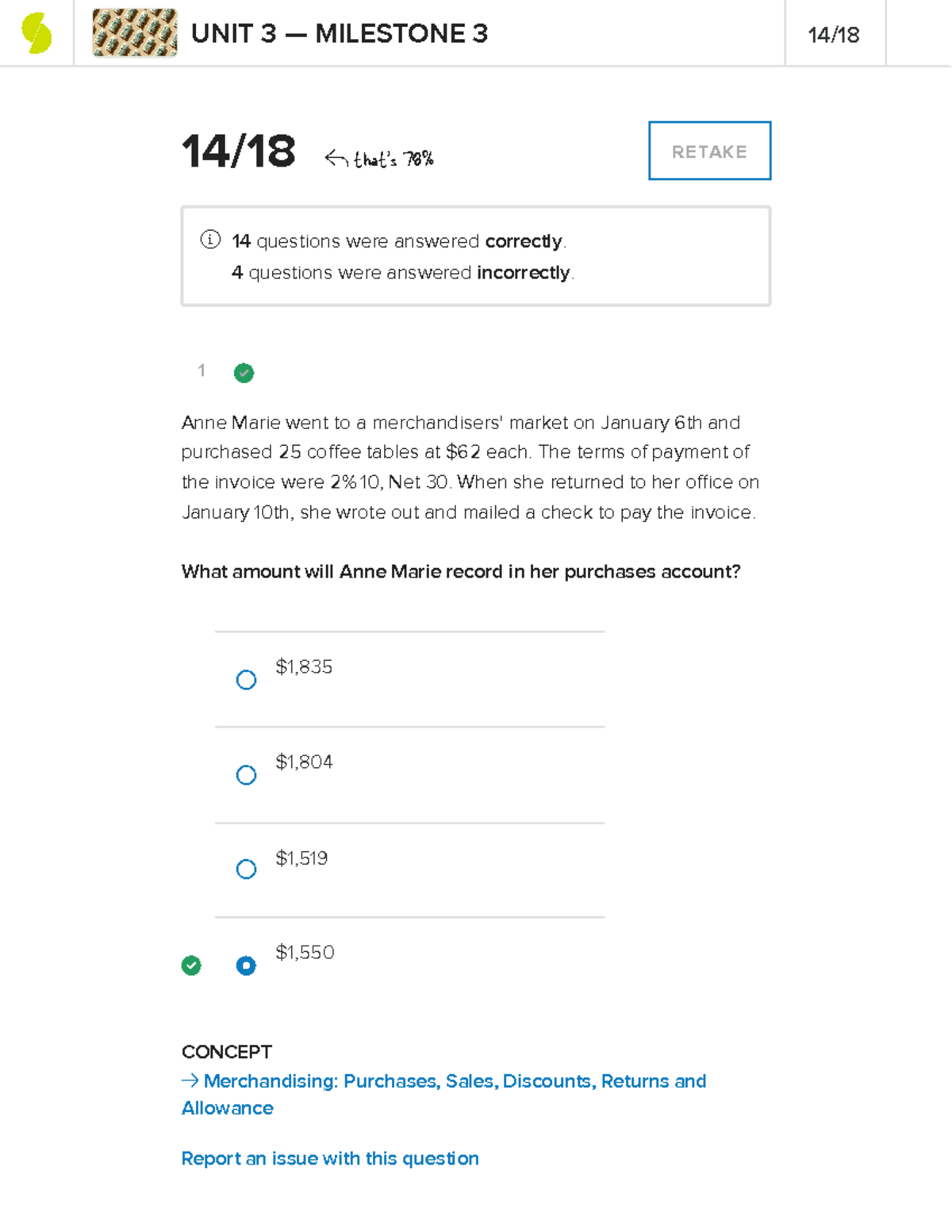 Unit 3 Milestone 3: Merchandising Concepts and Inventory Analysis - Studocu