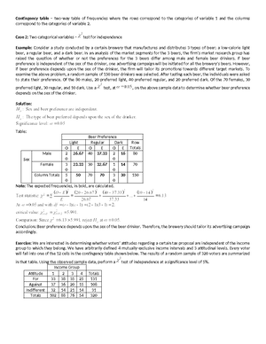 Stat Chi Square Go F Stud - Chi-Square Test General chi-square test ...