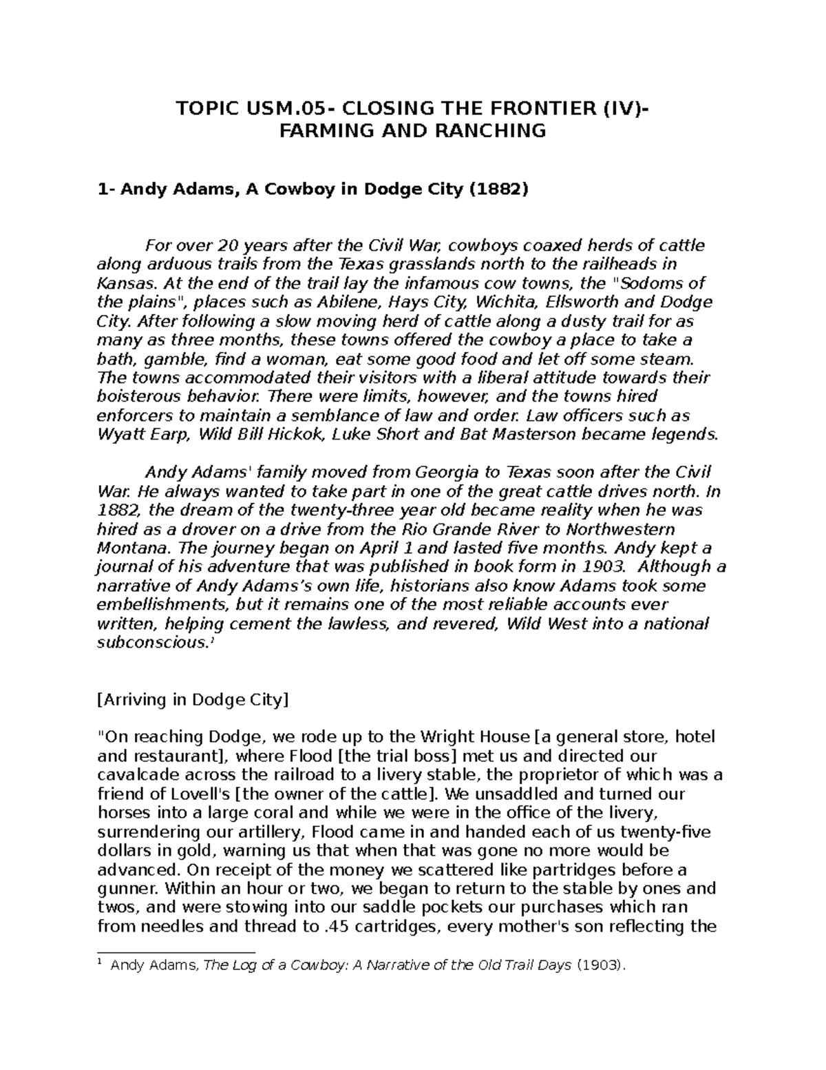 The Closing of the Frontier: Farming, Ranching, and American Identity ...