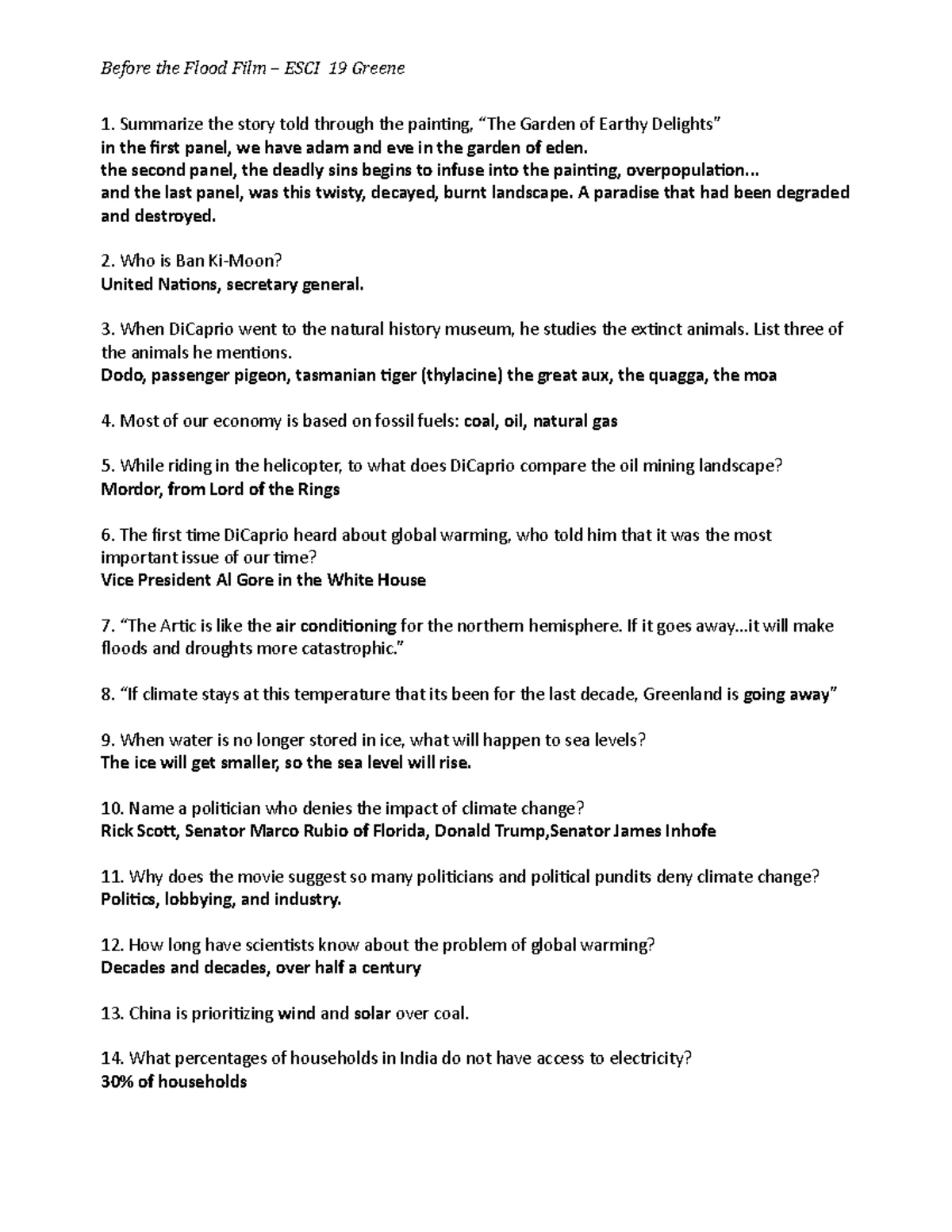 Poisoned Water Worksheet - What is the new source of drinking water for ...