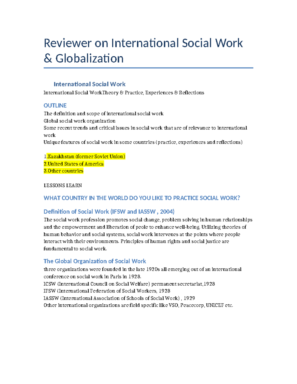 Reviewer on International Social Work & Globalization: Key Insights and ...