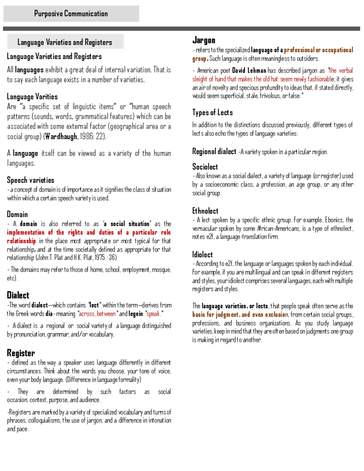 Purposive Communication Module 1.3. Local And Global Communication In ...