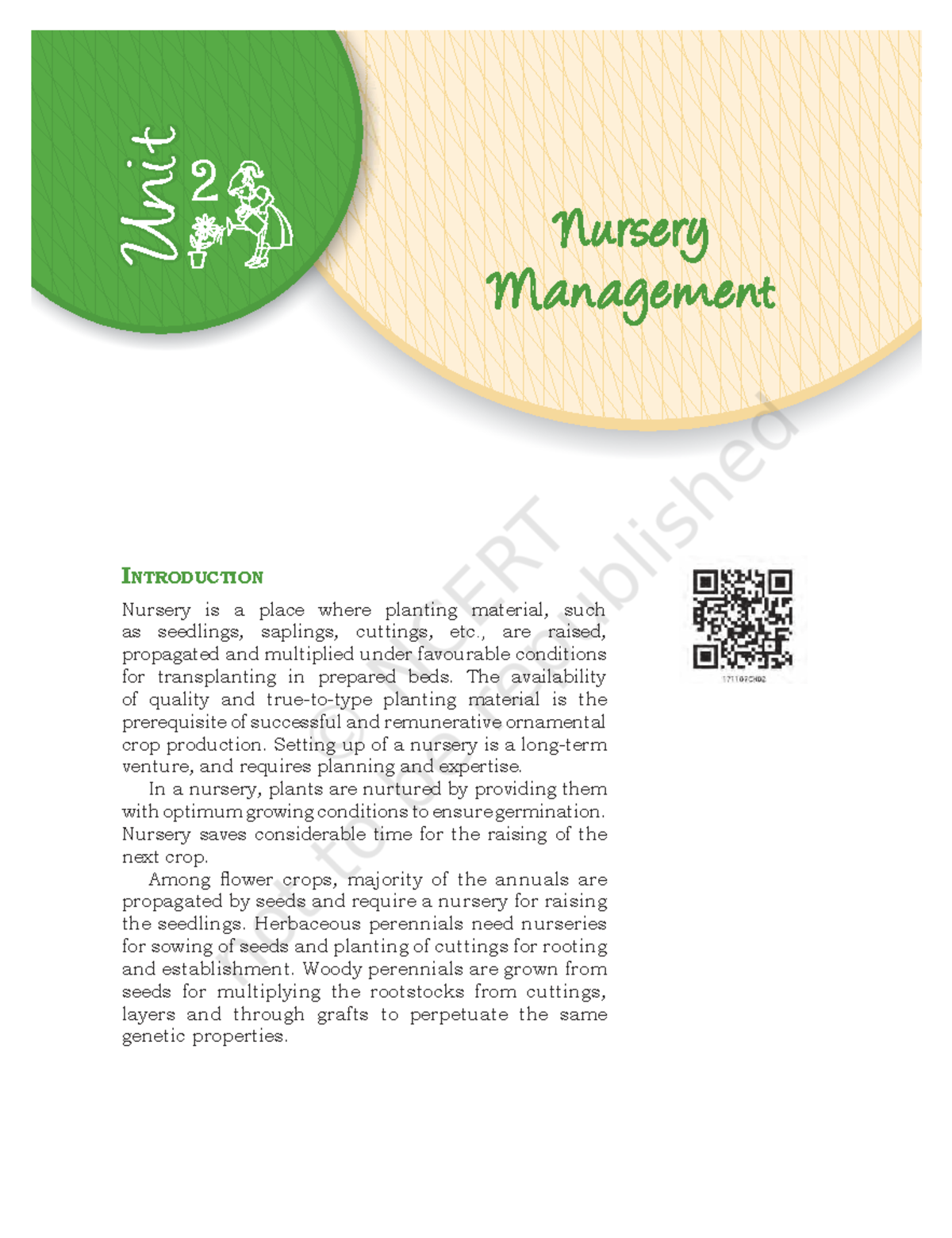 Nursery Management: Introduction and Importance (GARDENER CLASS XI ...