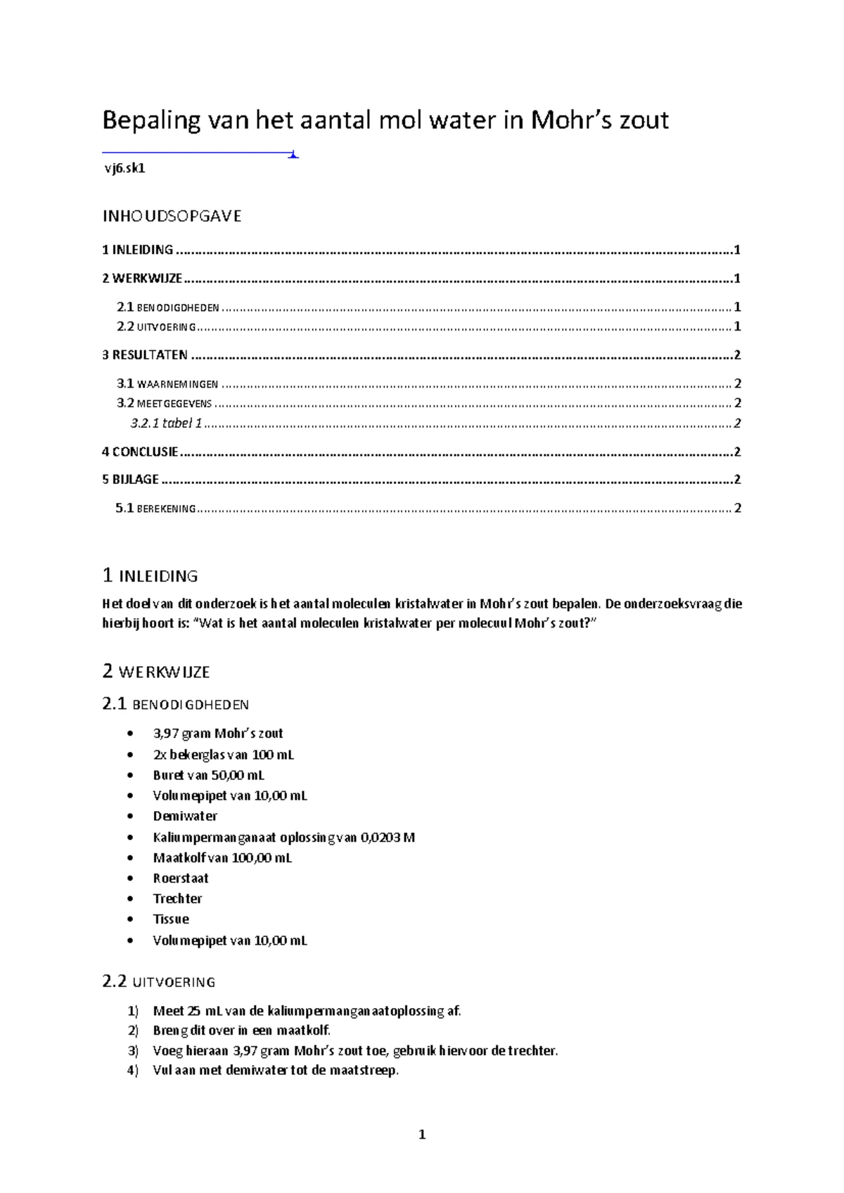 Chemisch Rekenen 1 Opgaven - KEMIA 4 Havo Studiewijzer - Studeersnel