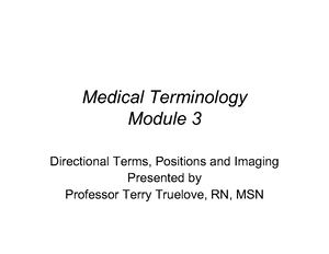 Medical Terminology 101: Key Terms & Definitions Explained - Studocu