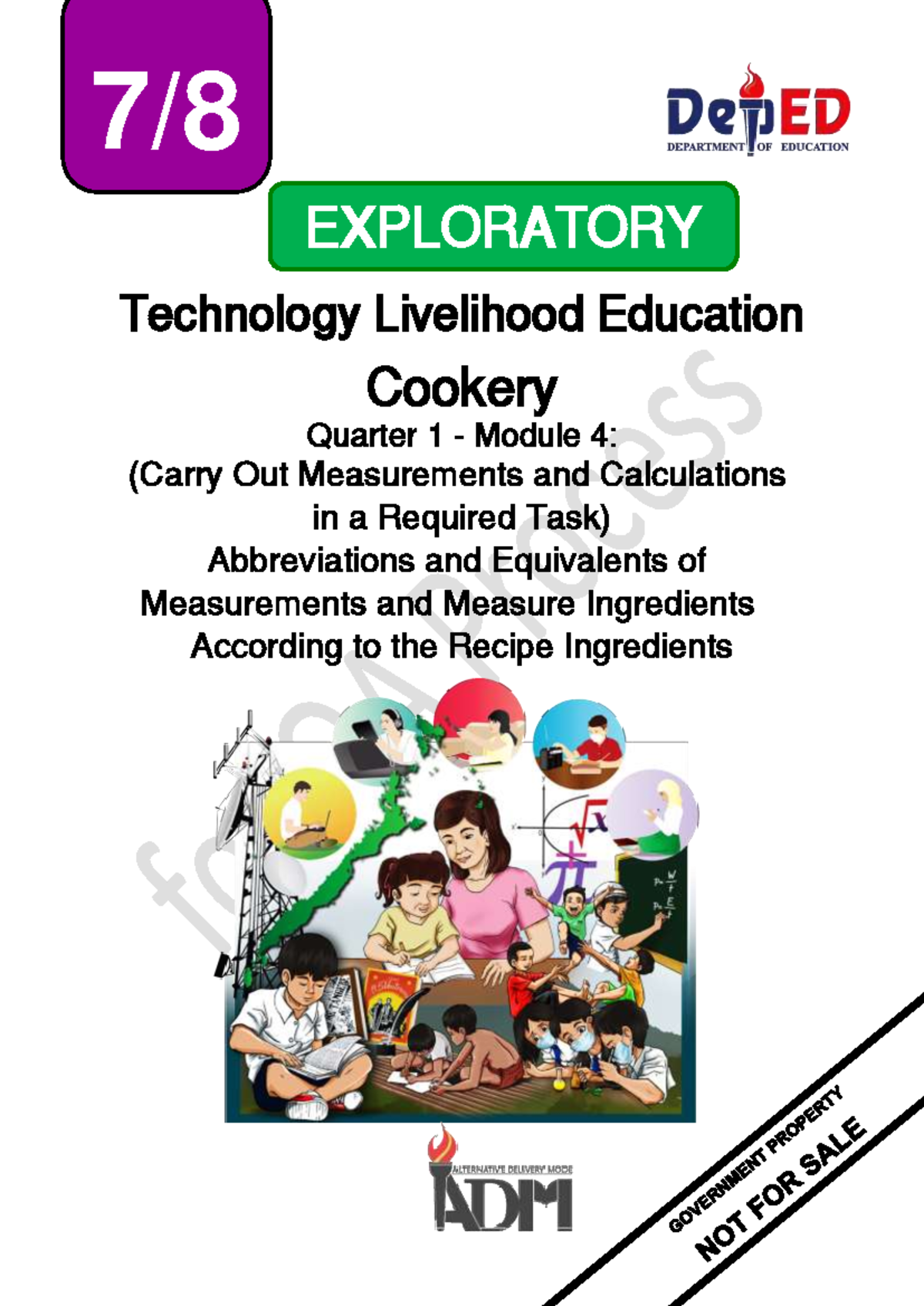TLE 7-8 Exploratory Cookery Module 4: Measurements & Calculations - Studocu