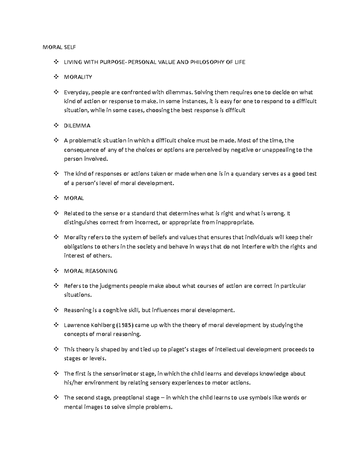 Moral Self Development: Understanding Values & Parenting Styles - UTS ...