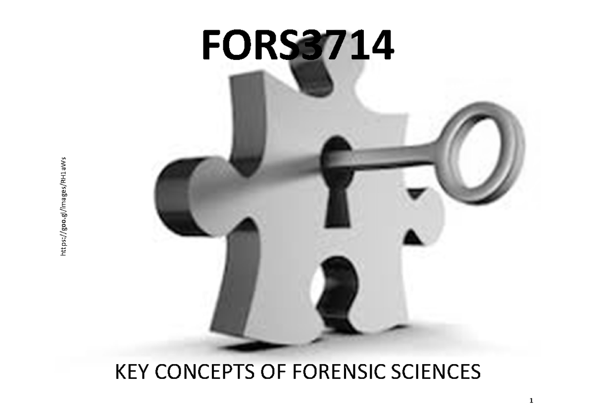 1 Key Concepts Student Edition - FORS KEY CONCEPTS OF FORENSIC SCIENCES ...