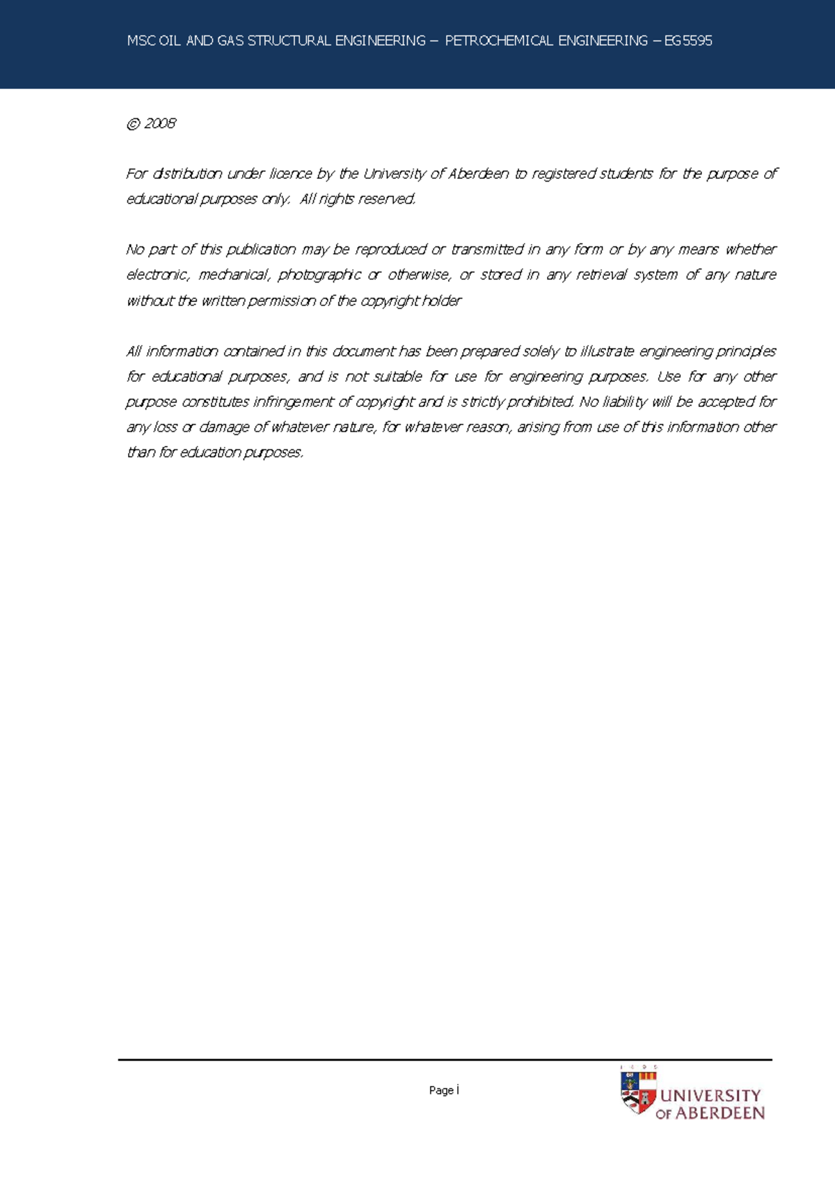 Foundations for Vertical & Horizontal Vessels: EG5595 Study Guide - Studocu