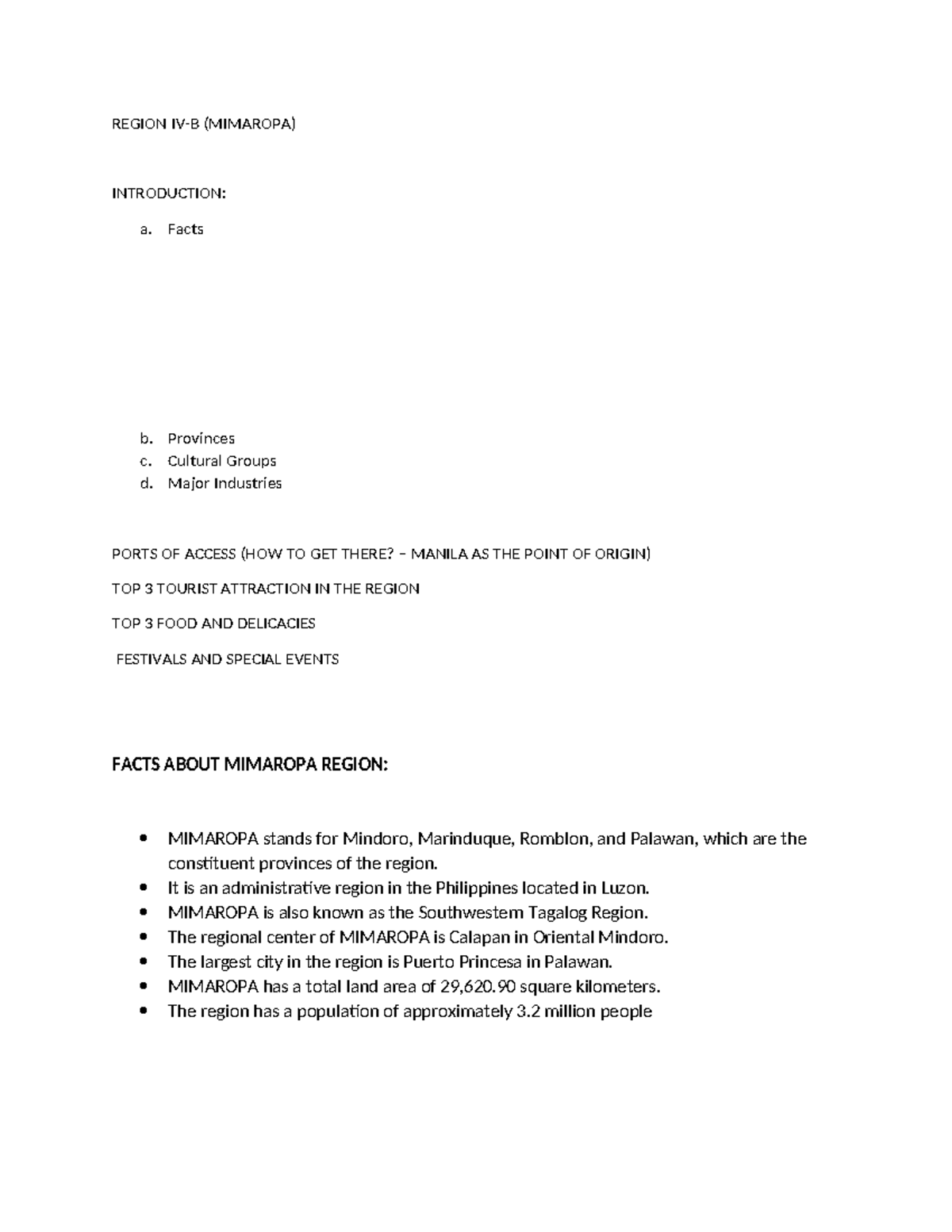 MIMAROPA Region IV-B: Culture, Attractions, Food & Festivals Guide ...