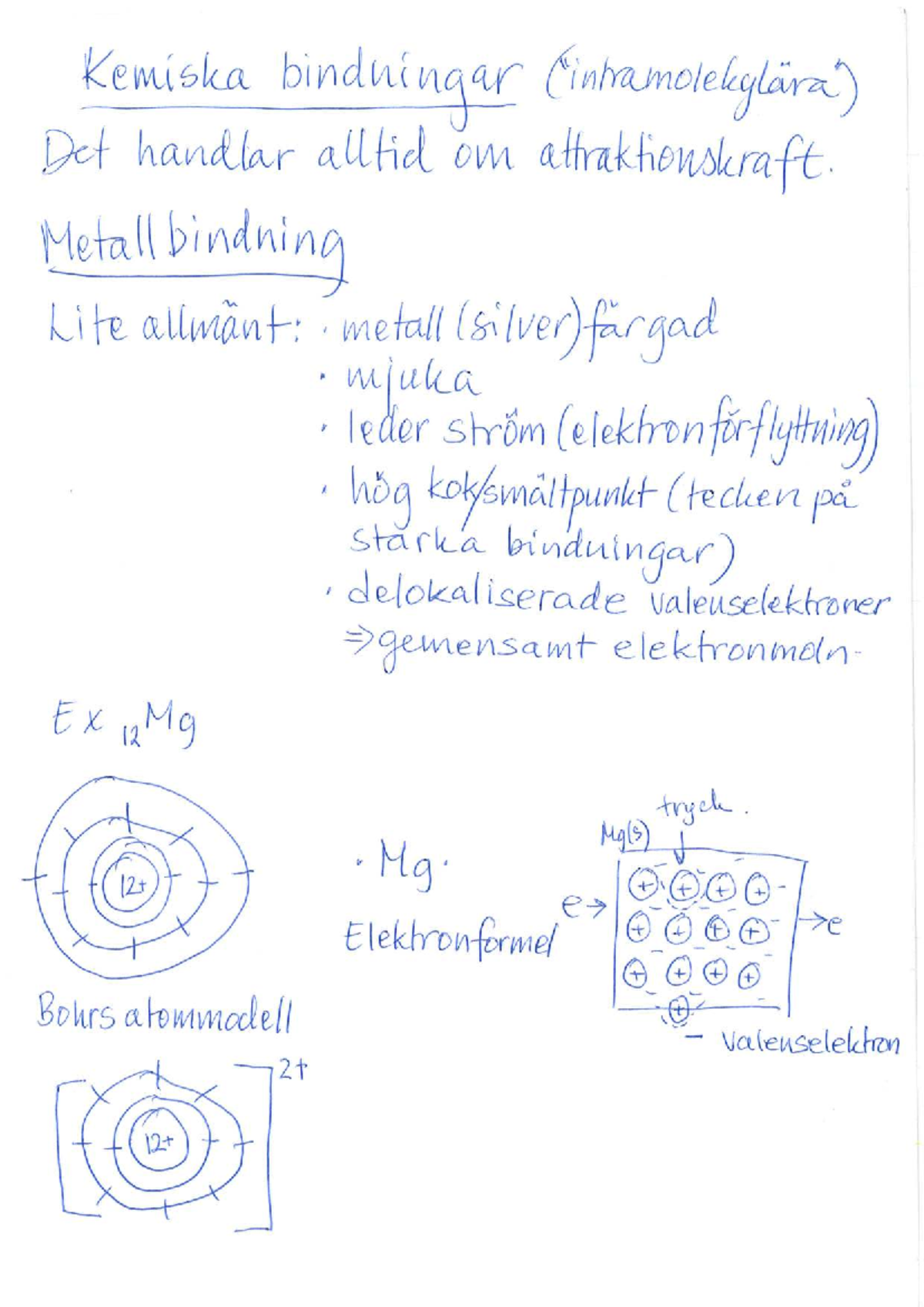 Kemiska Bindningar: Metall, Jon och Kovalent Bindning - Föreläsning ...
