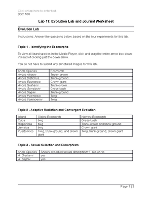 Module 3 Cell Structure and Function Lab - BSC 108 Lab 3: Cell ...
