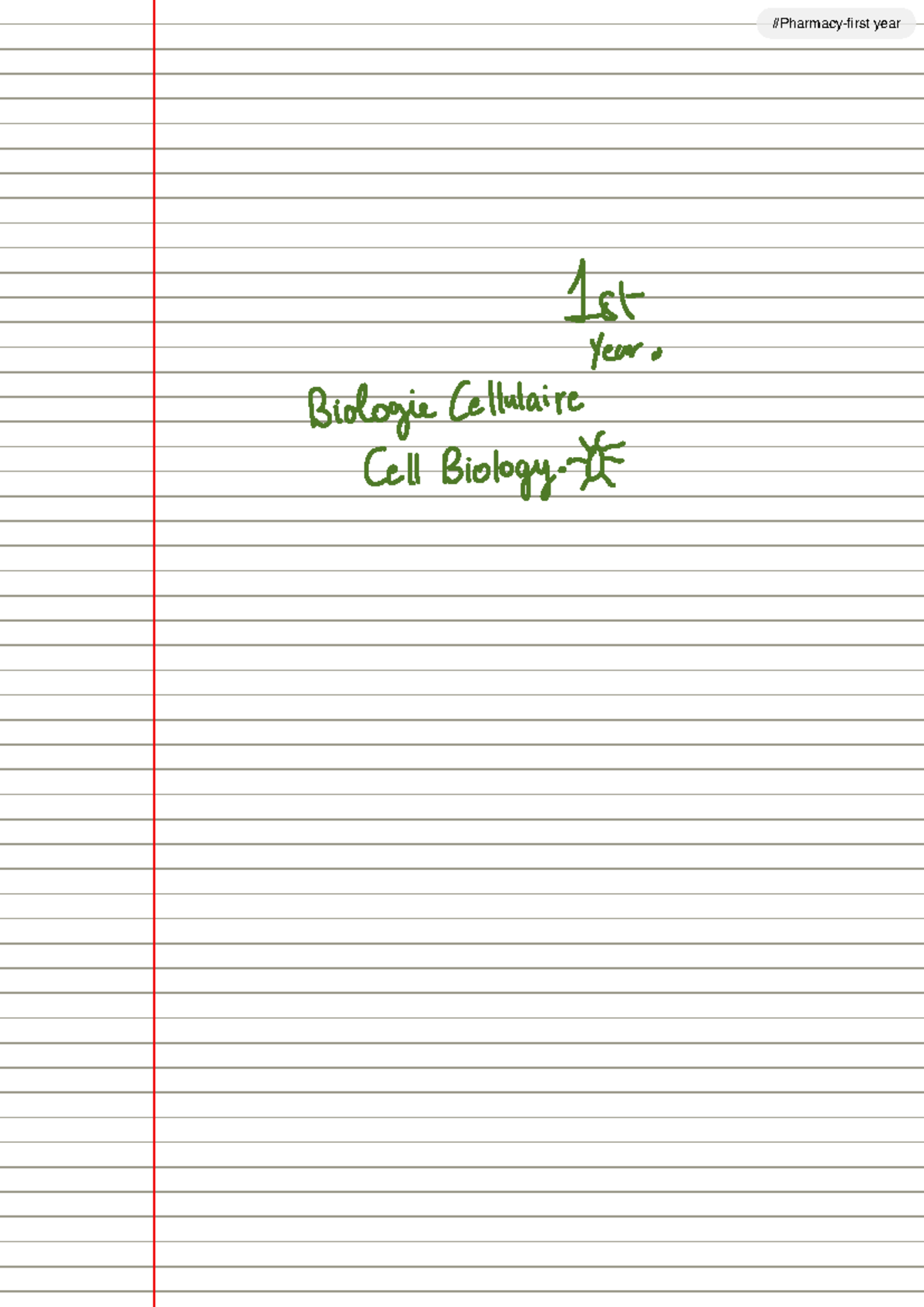 1st Year Cell Biology: Taxonomy and Bacterial Characteristics - Studocu