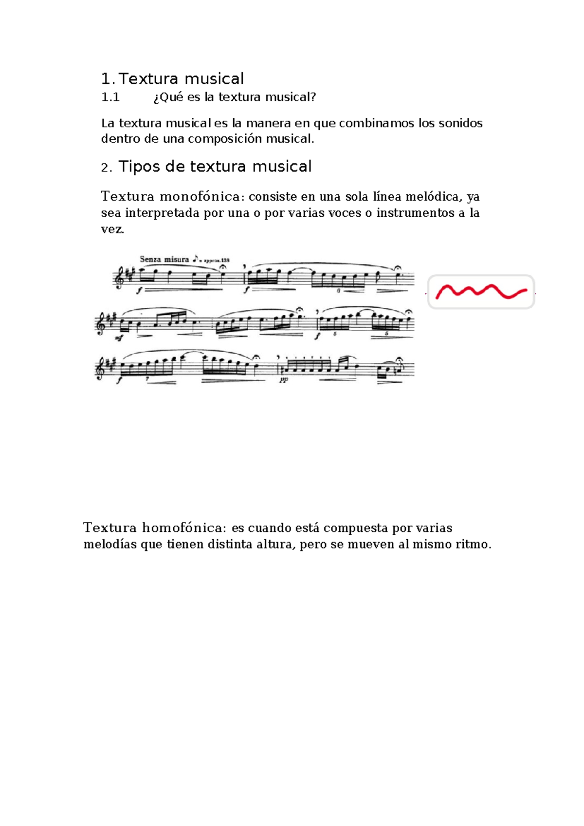 Textura Musical: Tipos y Definiciones - Trabajo Música - Studocu