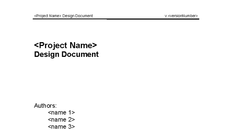 Software Design Document (SDD) Template - COMPSCI 2ME3 - Studocu