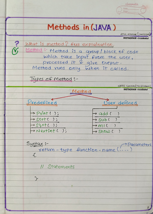DSA - Data Structures & Algorithms Notes for Efficient Logistics - Studocu