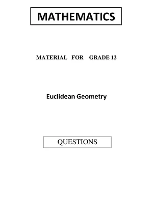 Euclidean Geometry Revision papers - EDUC1227 - EUCLIDEAN GEOMETRY ...